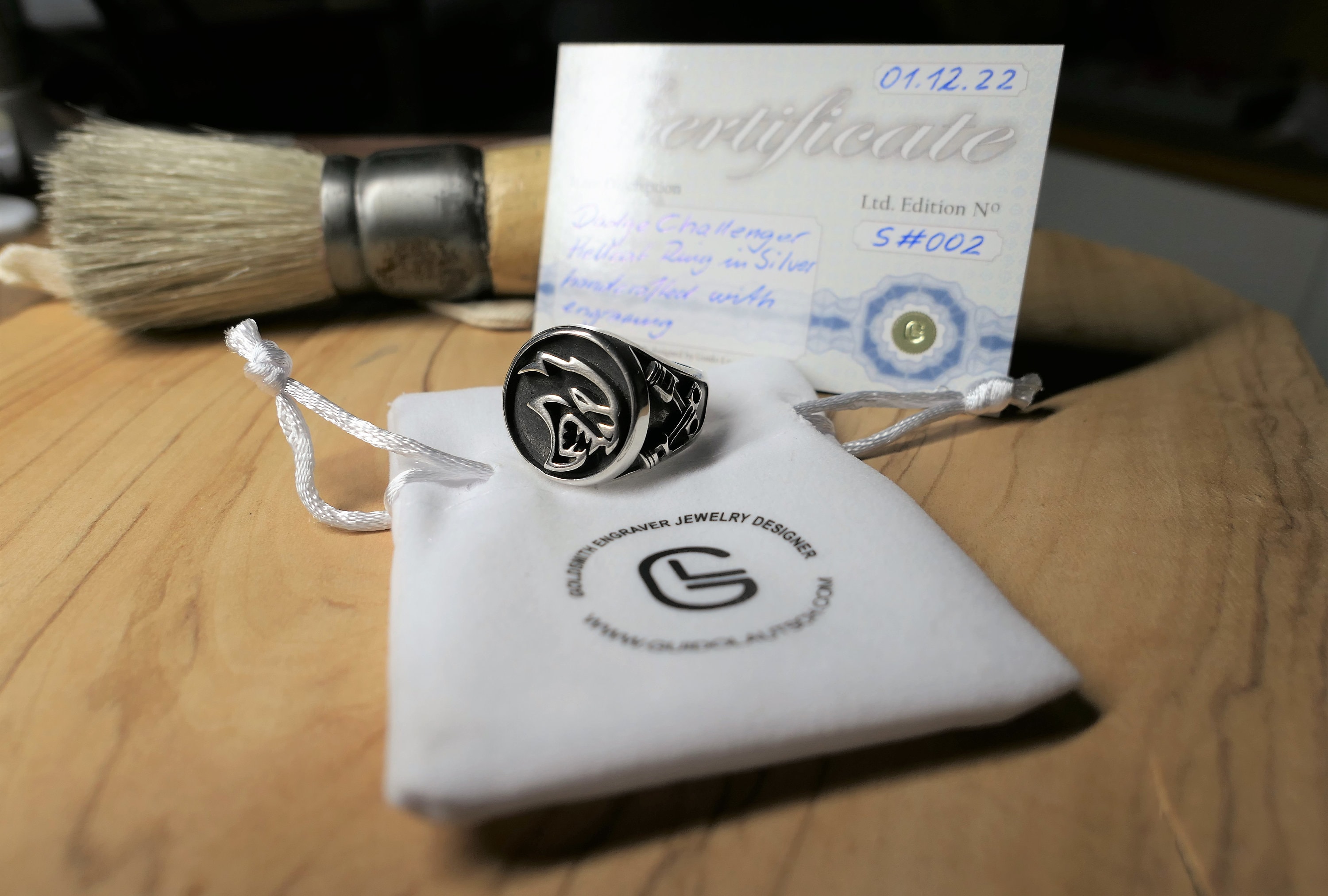 Dodge Ring Challenger SRT Hellcat Demon in Silver American - Etsy