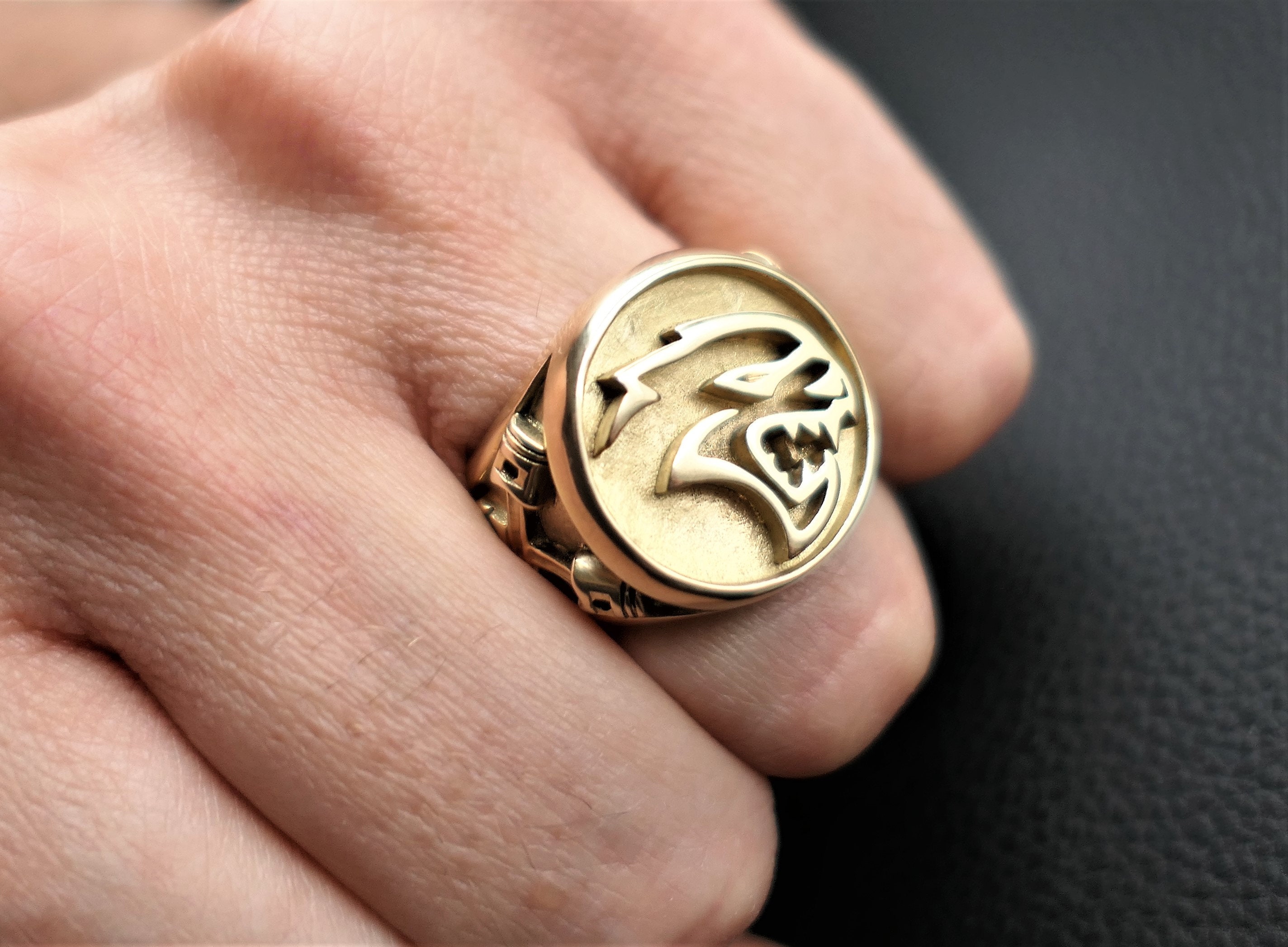 Dodge Ring Challenger SRT Hellcat Demon in Silver American - Etsy