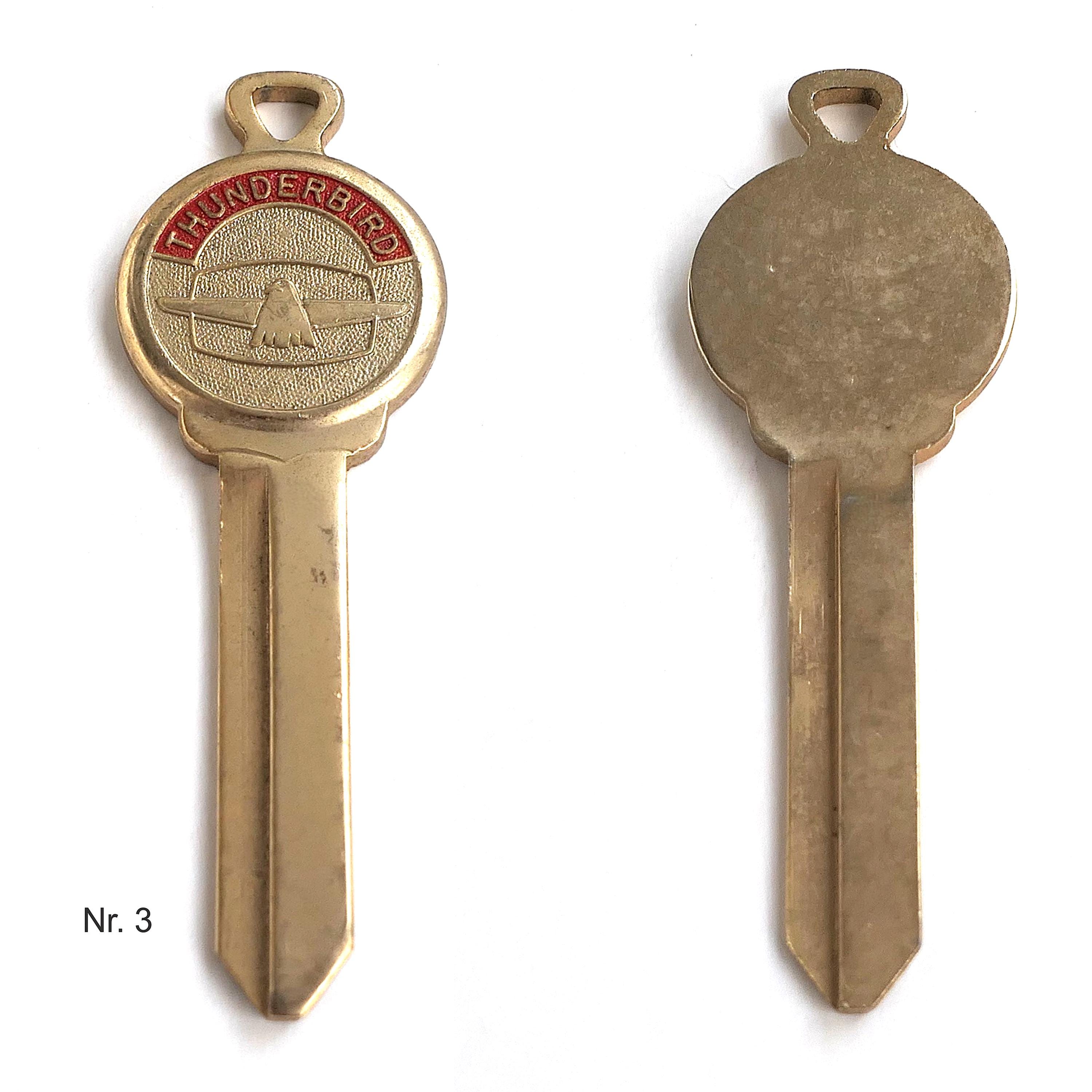 Vintage Ford Thunderbird Crest Key | T-bird Key Blank | Old Ignition ...