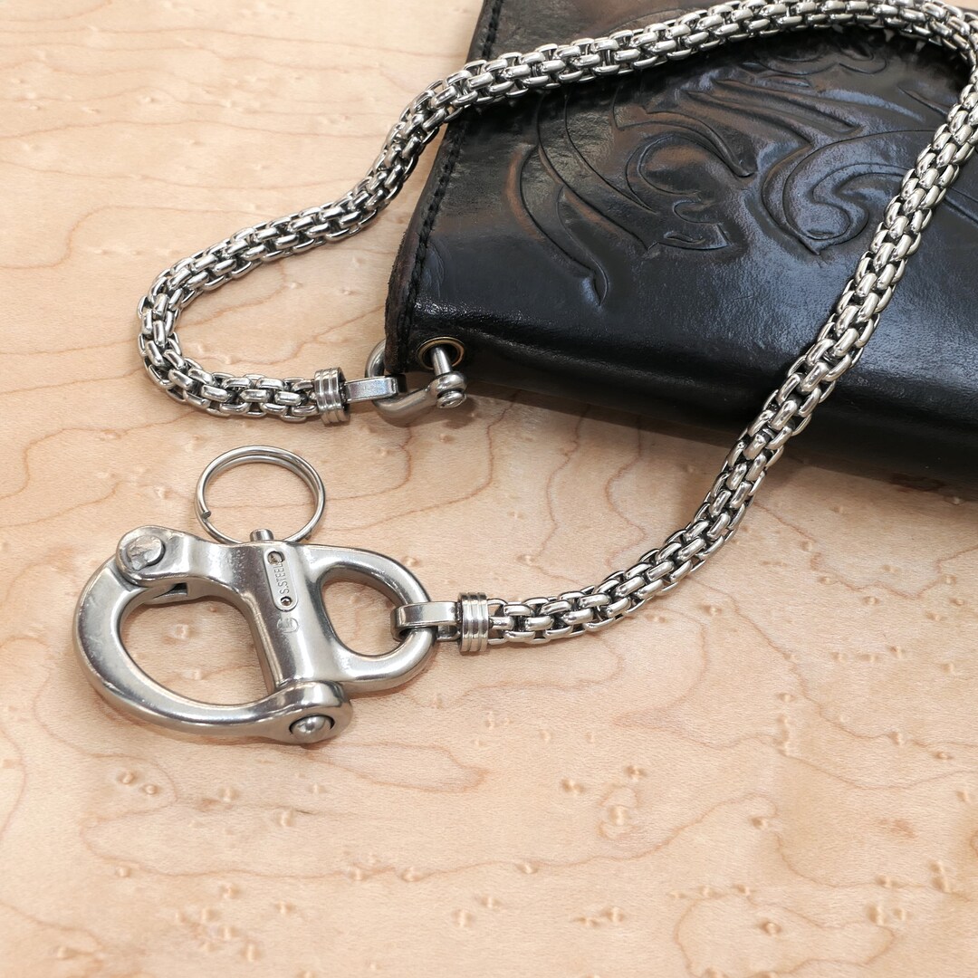 Biker Wallet Chain Stainless Steel Chain for Wallet Men Biker Accessory ...