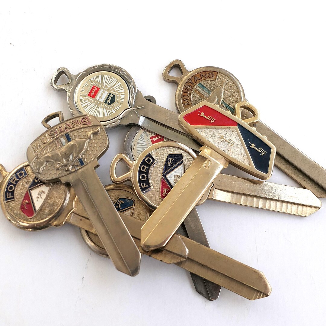 Original Ford Key Blank | Vintage Car Part 1960s | Classic Car Keychain ...