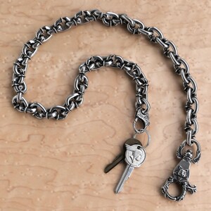 Gothic Stainless Steel Wallet Chain | Heavy Biker Fashion Chain for Men ...
