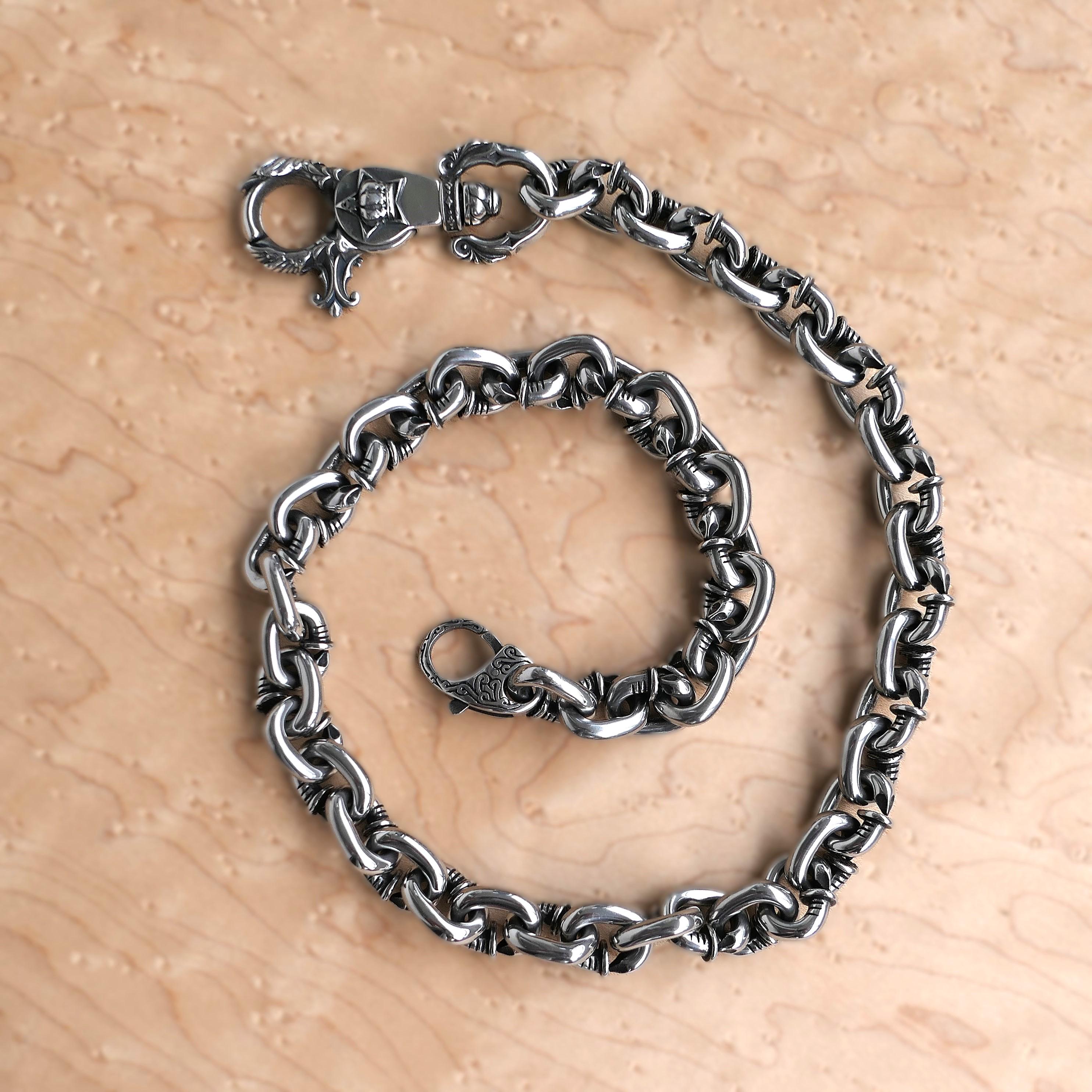 Gothic Stainless Steel Wallet Chain | Heavy Biker Fashion Chain for Men ...