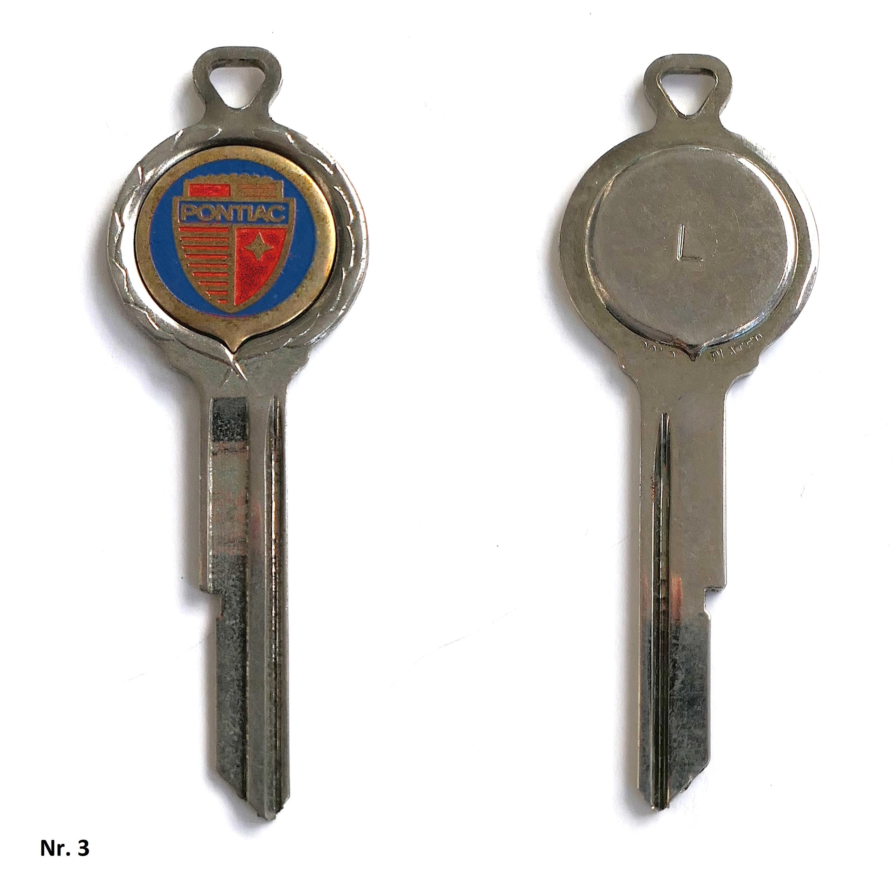 Vintage Pontiac Key Blank | GTO Firebird Lemans Grand Prix Bonneville ...