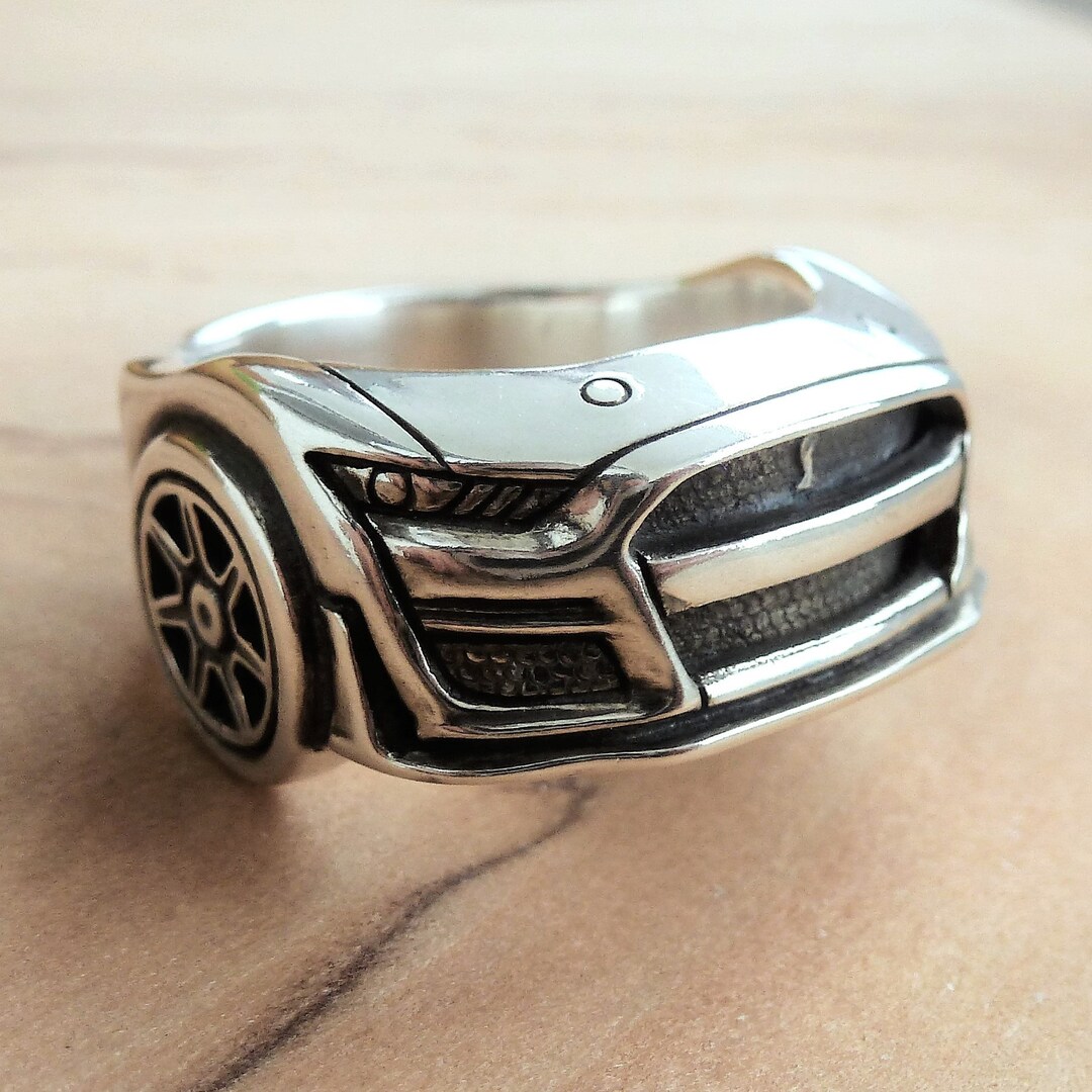 Statement Ring Silver | Car Ring 925 Sterling | Automobile Jewelry ...