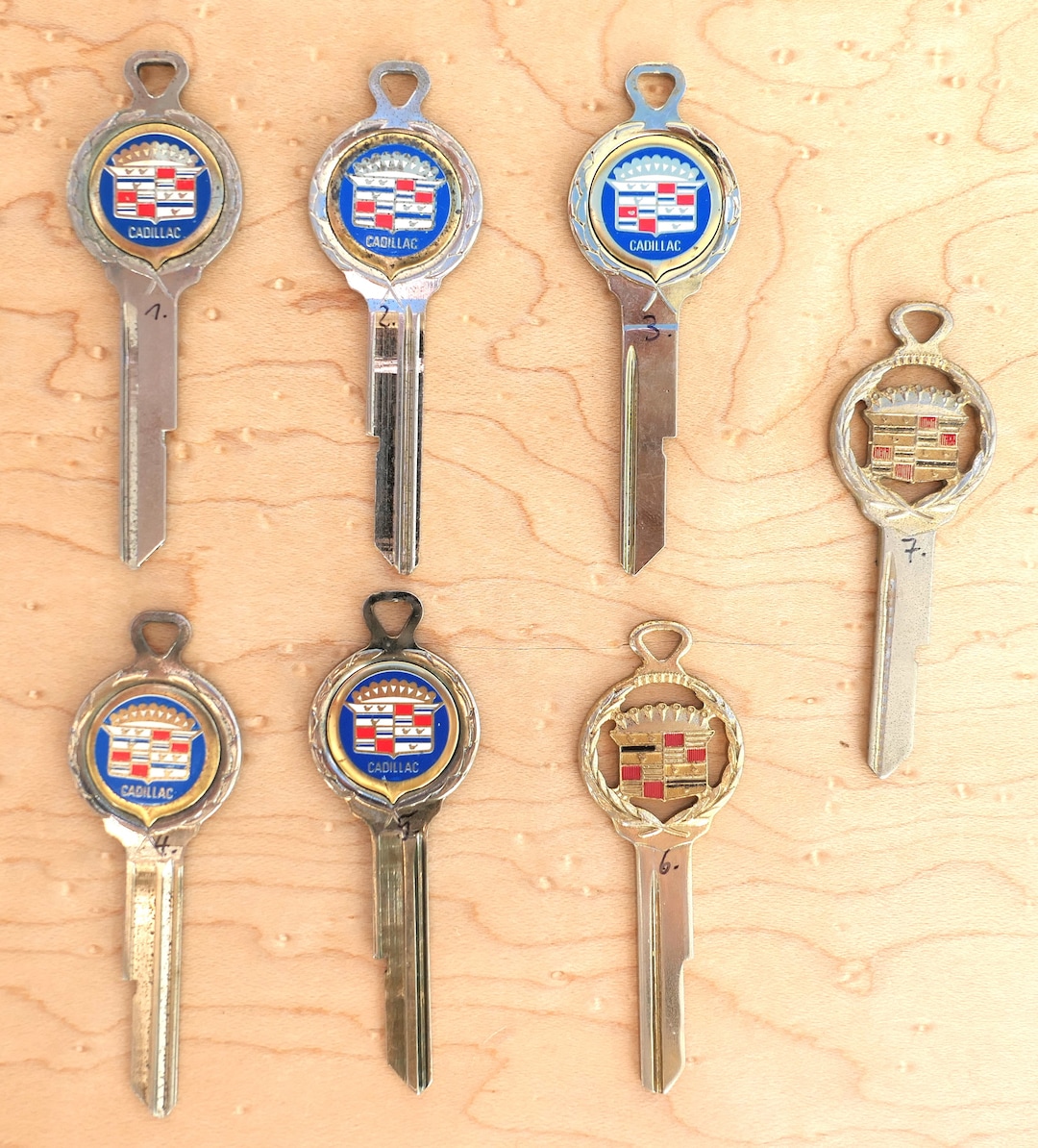 Cadillac Ignition Key Original Vintage Caddy Car Key Retro Key Blanks ...