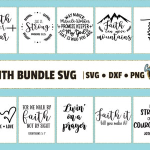 10 Faith Bundle SVG Cut File Vinyl Decal File for Silhouette Cameo ...