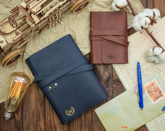 Personalized Leather Journal/custom Journal for Men & Women | Etsy