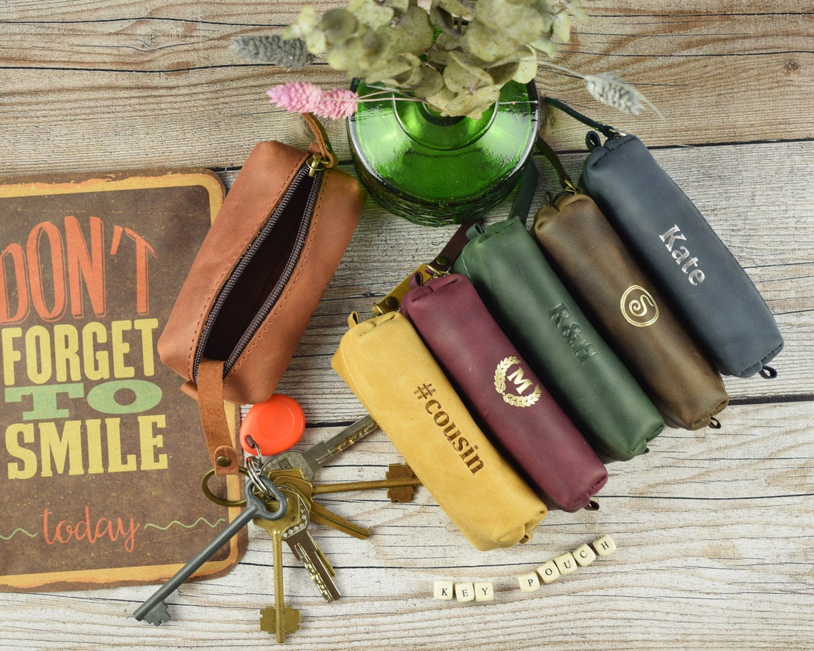 Leather Key Case/leather Key Pouch - Etsy