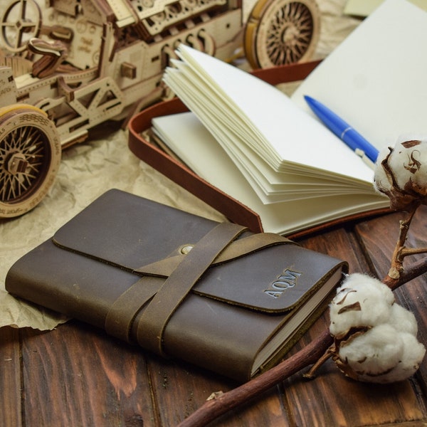 Leather Bound Refillable Journal - Etsy
