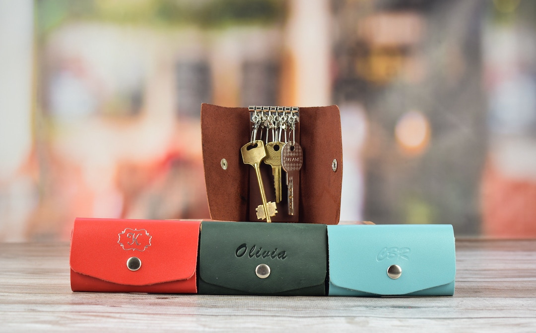 Leather Key Case/leather Key Wallet/key Organizer/key Holder ...