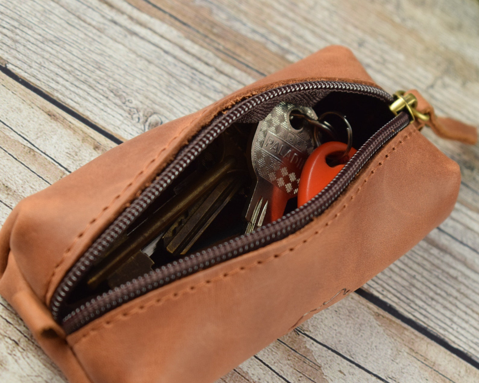 Leather Key Case/leather Key Pouch - Etsy