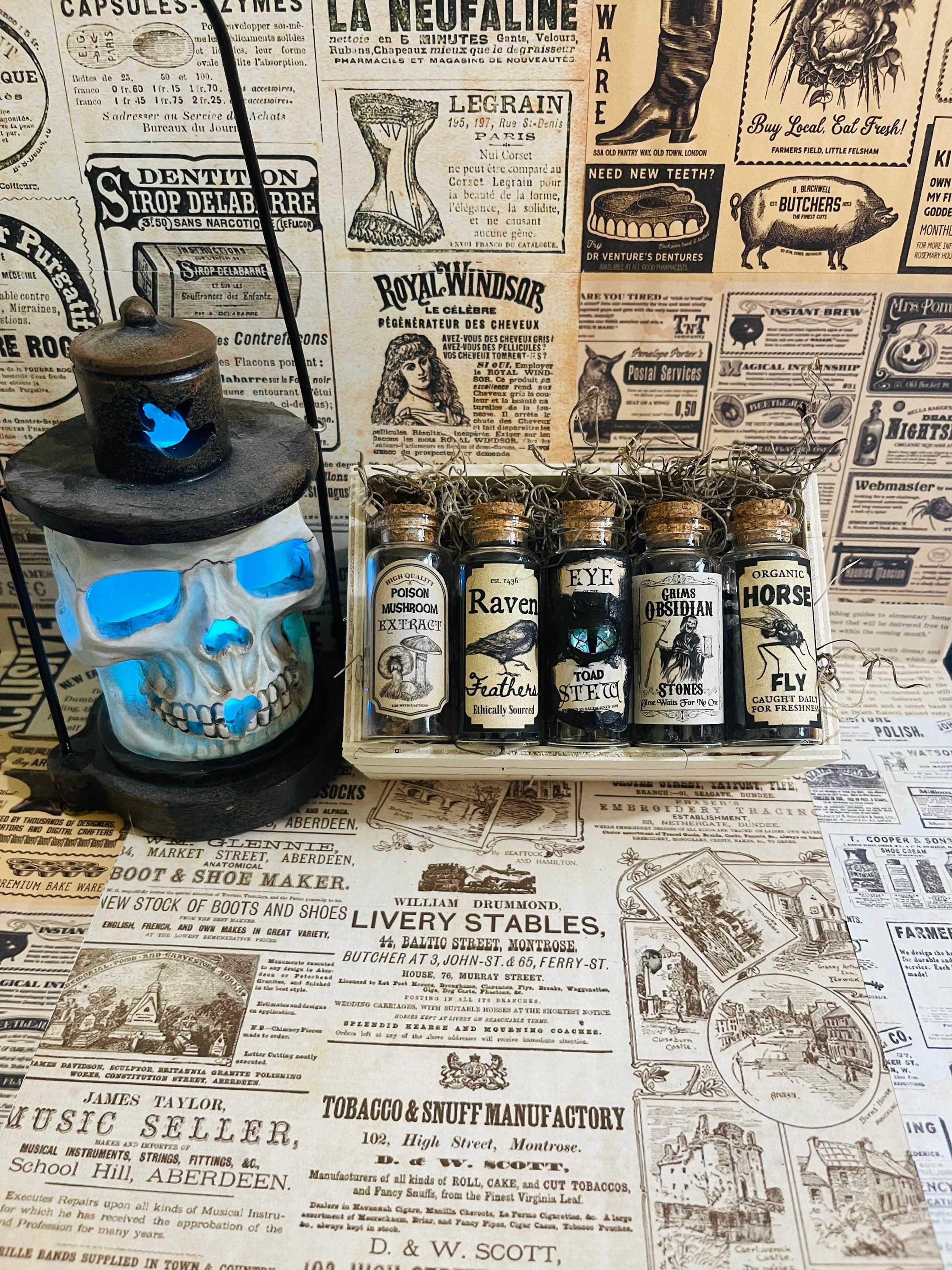 Halloween Potion Bottles Halloween Magic Potions Halloween - Etsy