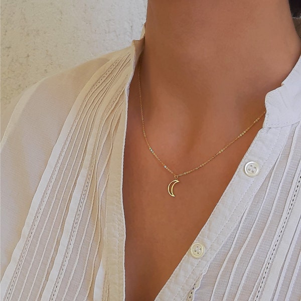 Half Moon Pendant - Etsy