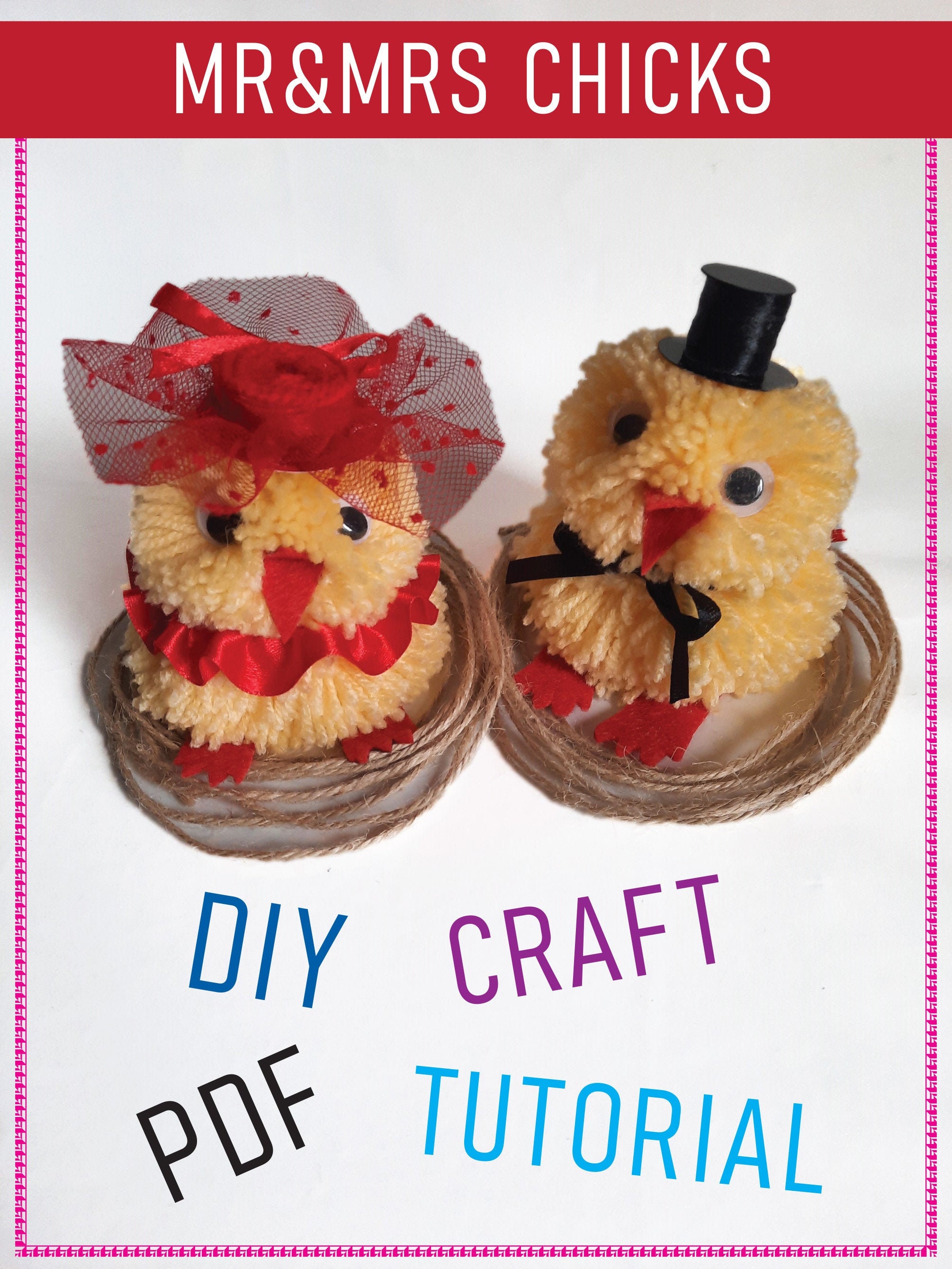 Chickens. Diy Mr&mrs Chicks. Craft Chicks - Etsy