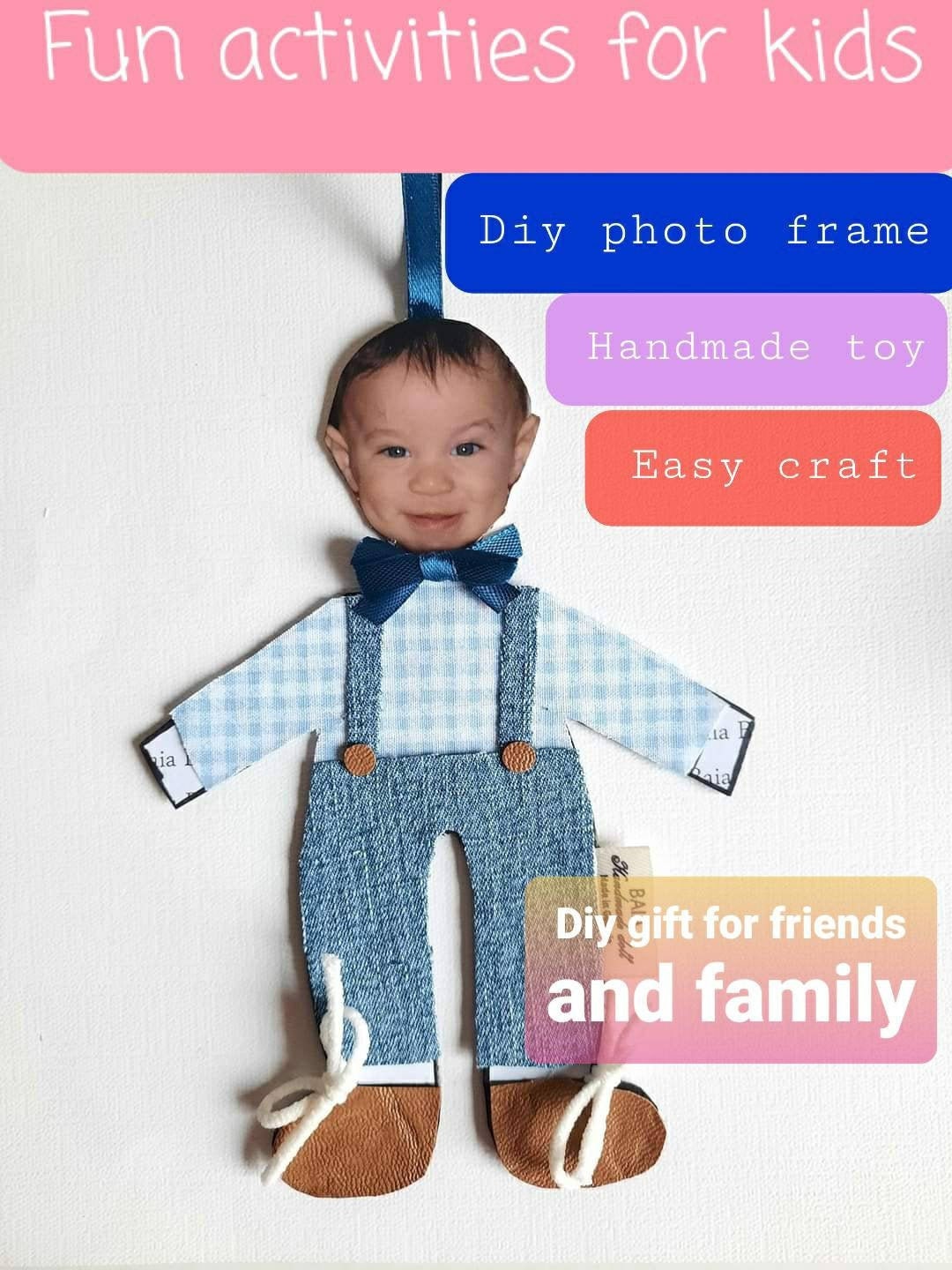 Paper Doll. Educational Activities. Kids Made Wall Art - Etsy