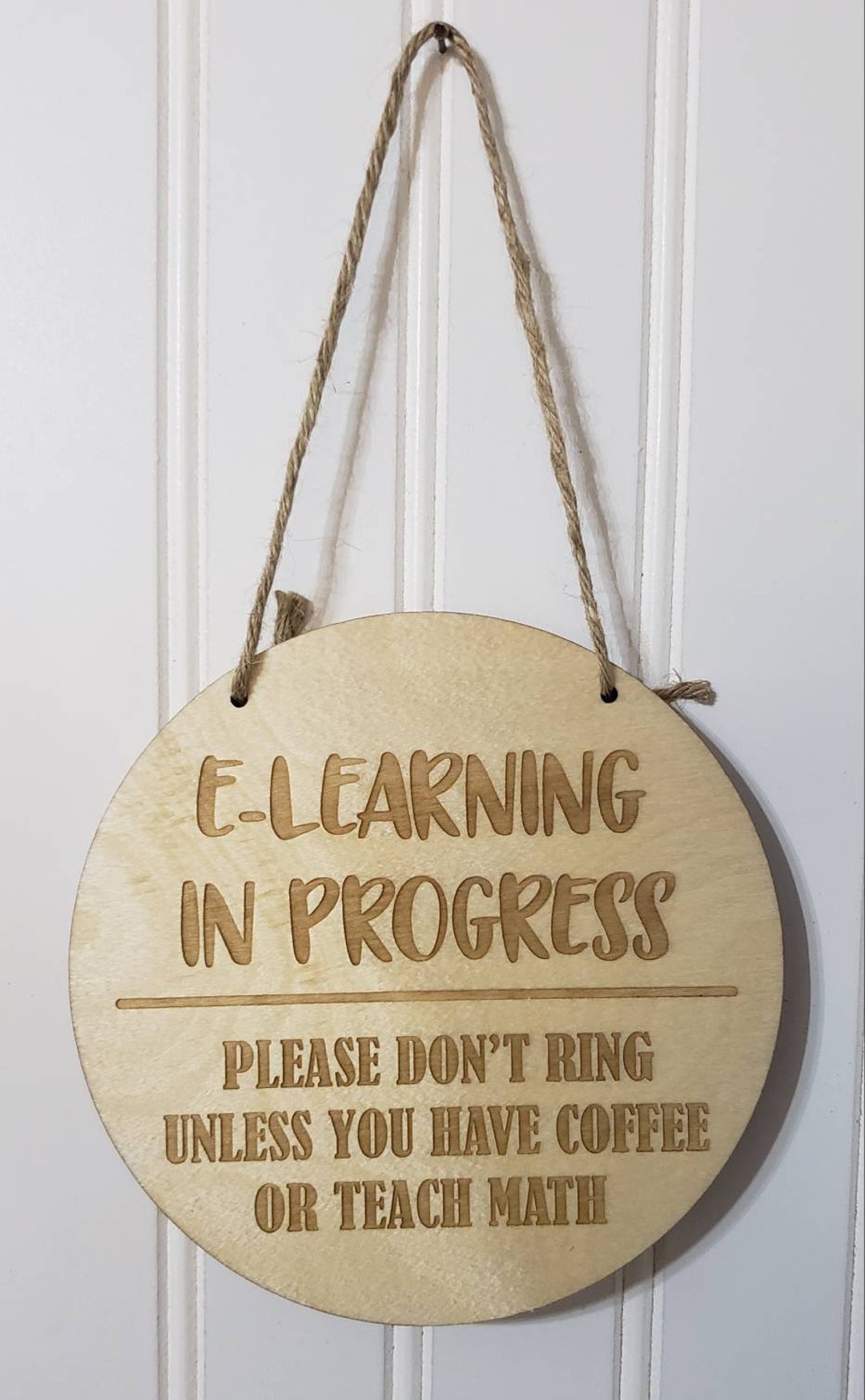 E-learning in Progress Sign Zoom Class Sign Bring Wine Sign - Etsy