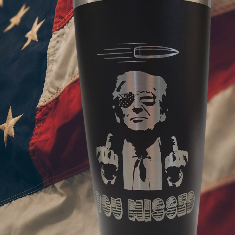 Trump You Missed Glass - Etsy
