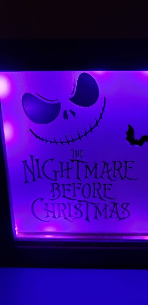 Nightmare Before Christmas LED Light Box, Jack Skellington, Sally, Zero ...