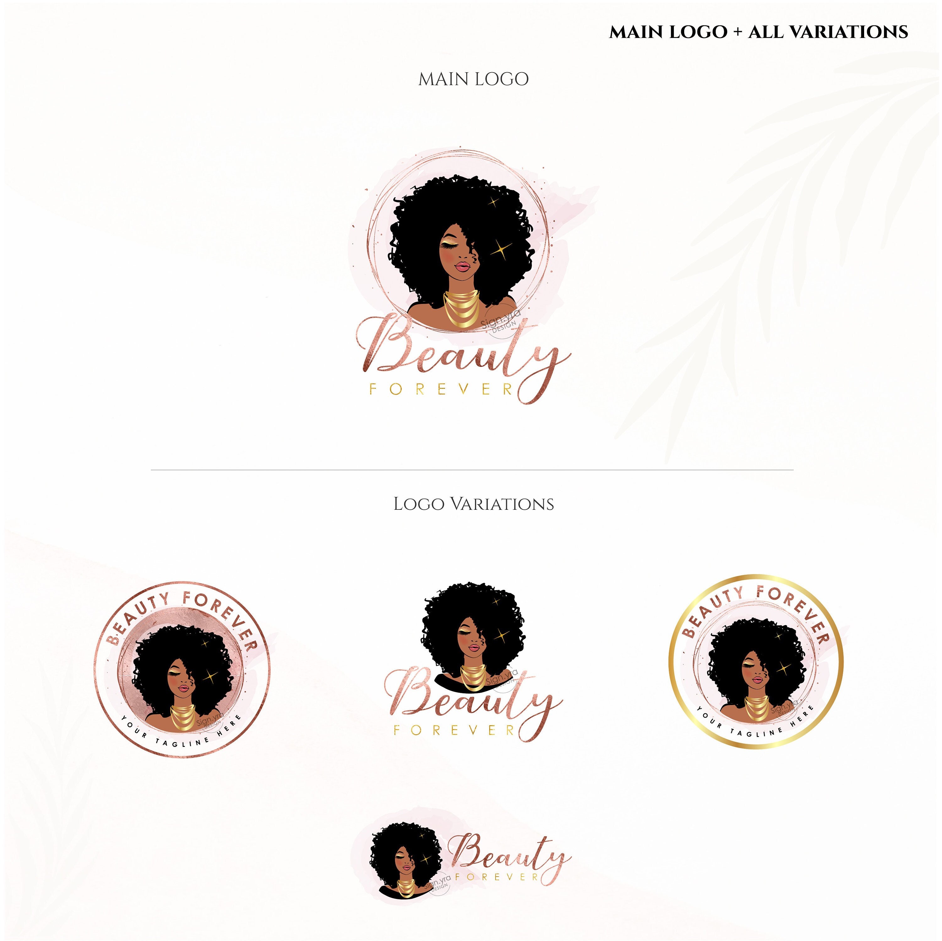 Natural Hair Logos