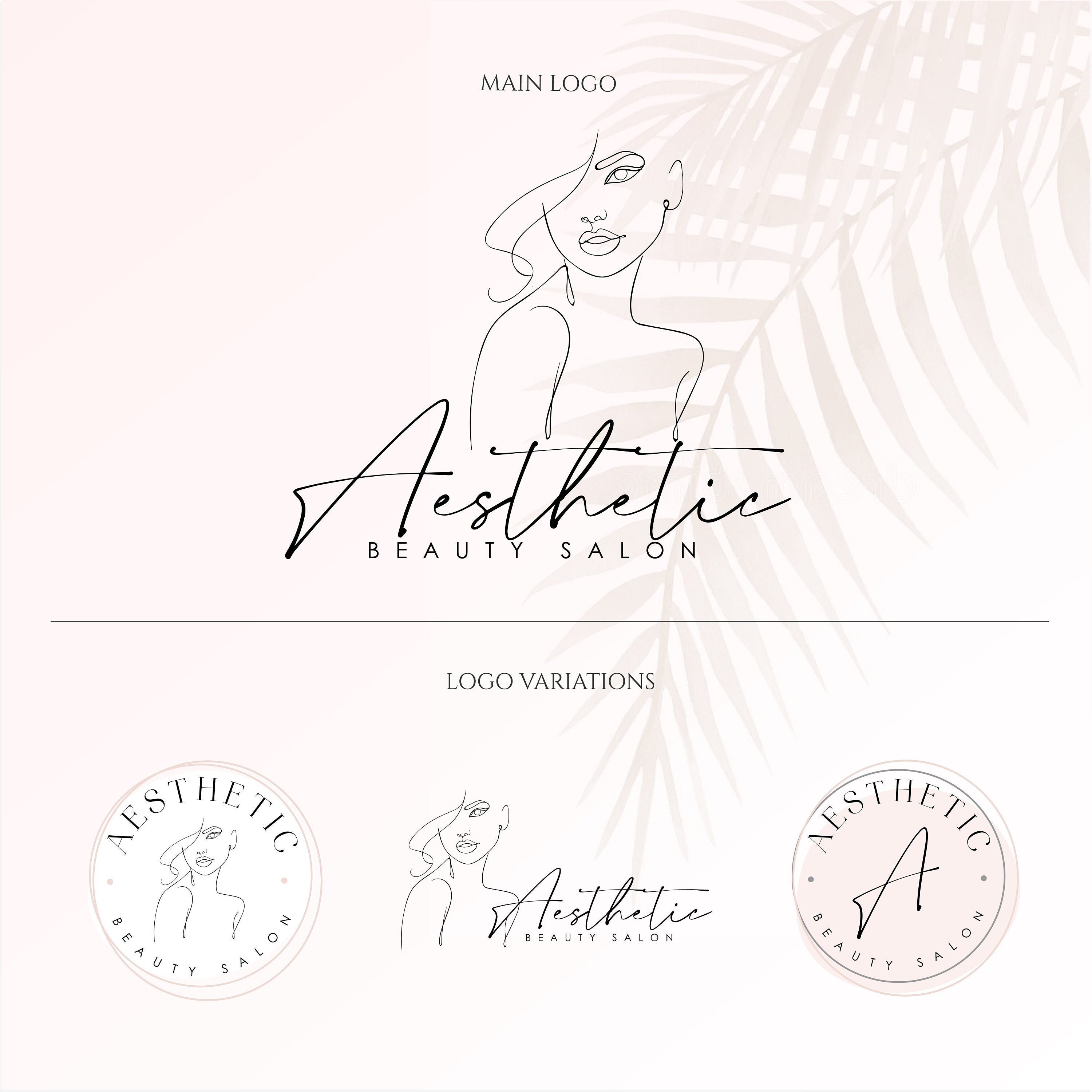 Face Logo Design Beauty Logo Face Line Logo Cosmetics Logo - Etsy Australia