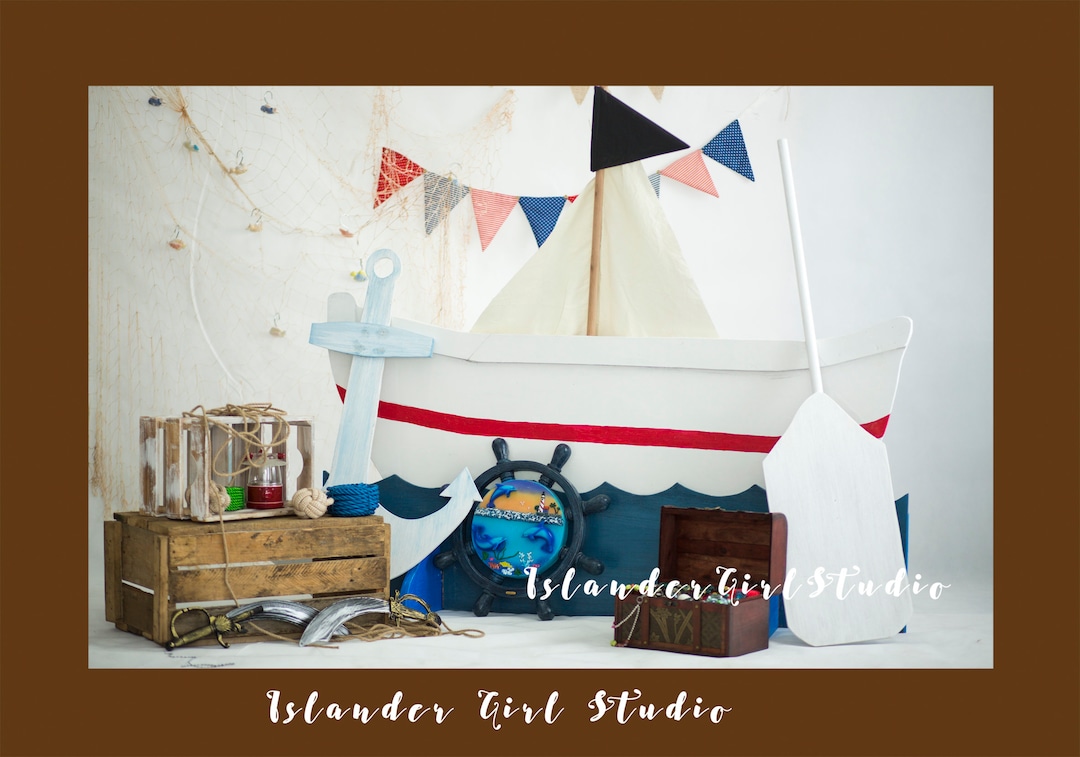 Neverland Pirate Digital Backdrop - Etsy