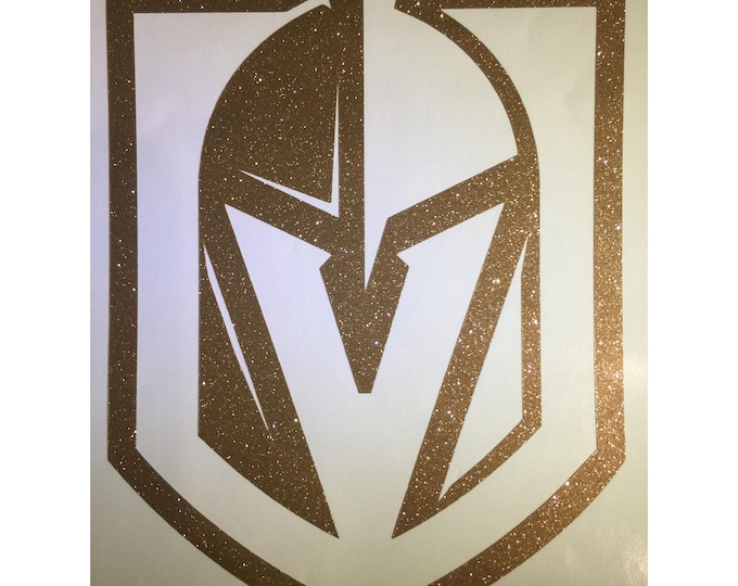 Vegas Golden Knights Glitter Decal - Etsy