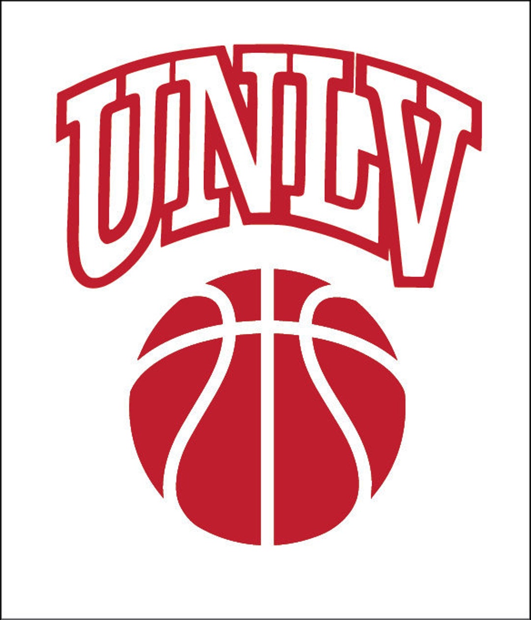 UNLV Basketball Decal - Etsy
