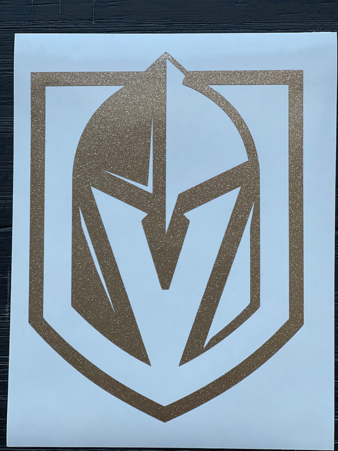 Vegas Golden Knights Glitter Decal - Etsy