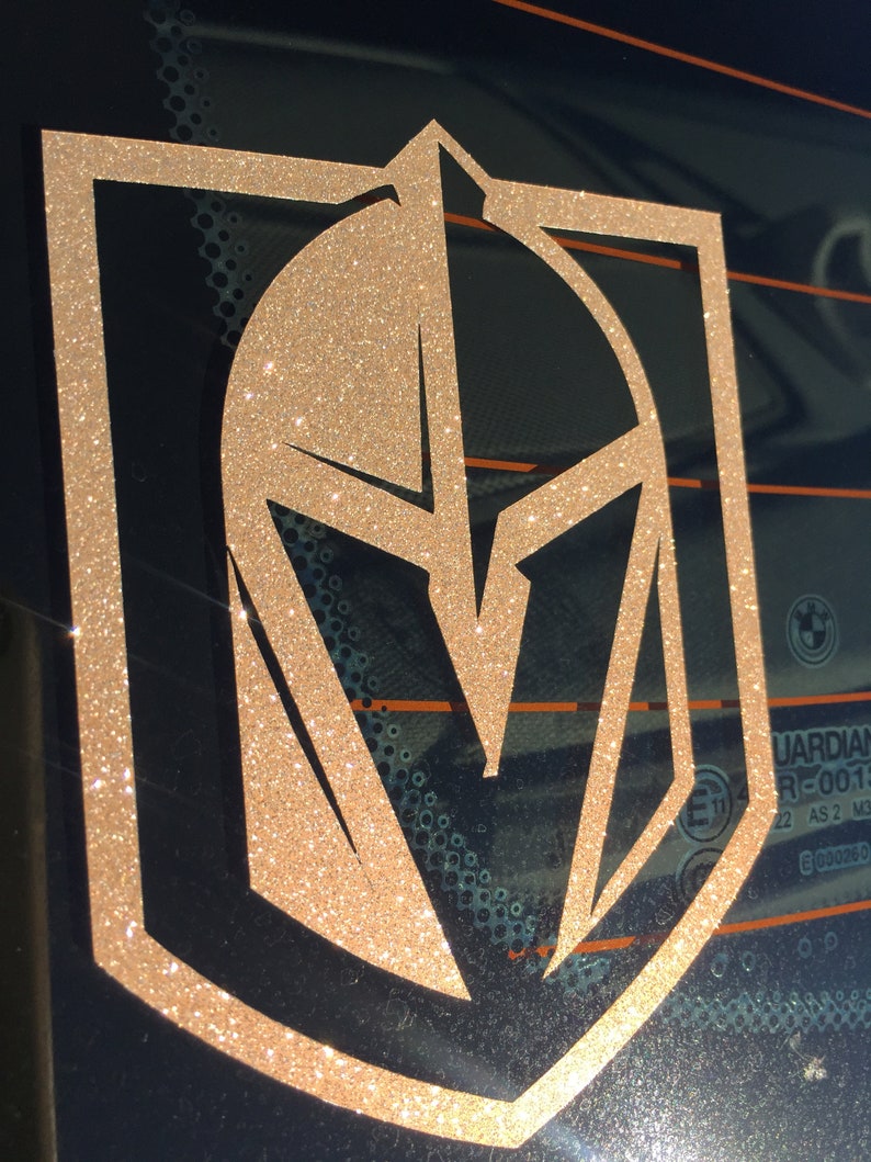 Vegas Golden Knights Glitter Decal - Etsy