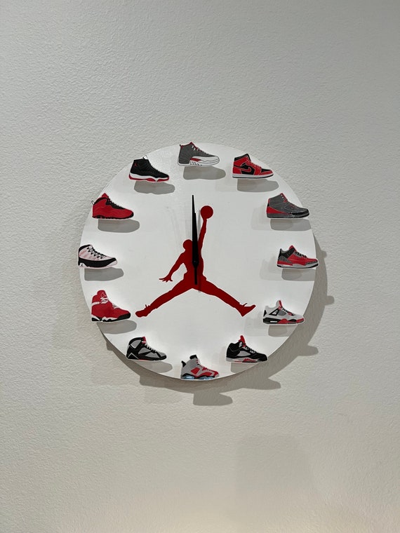 Retro Jordans Clock Handmade Jordan Retro Clock 👟🕓 || My First