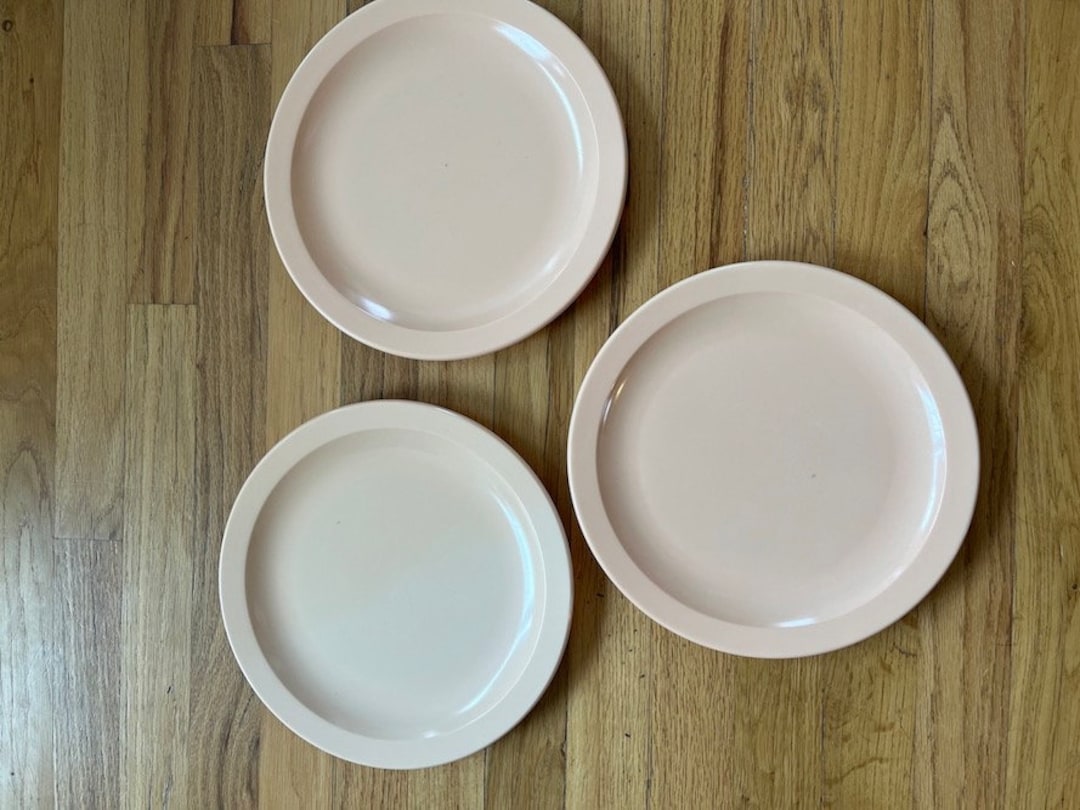 Vintage Pink Texas Ware 10 Inch Plates (set of 3) - Etsy