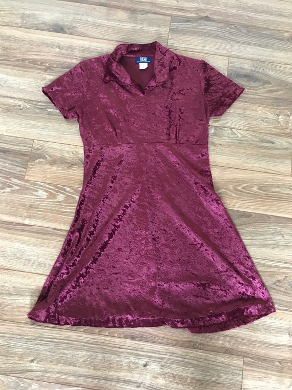 Vintage Maroon Velvet Gem