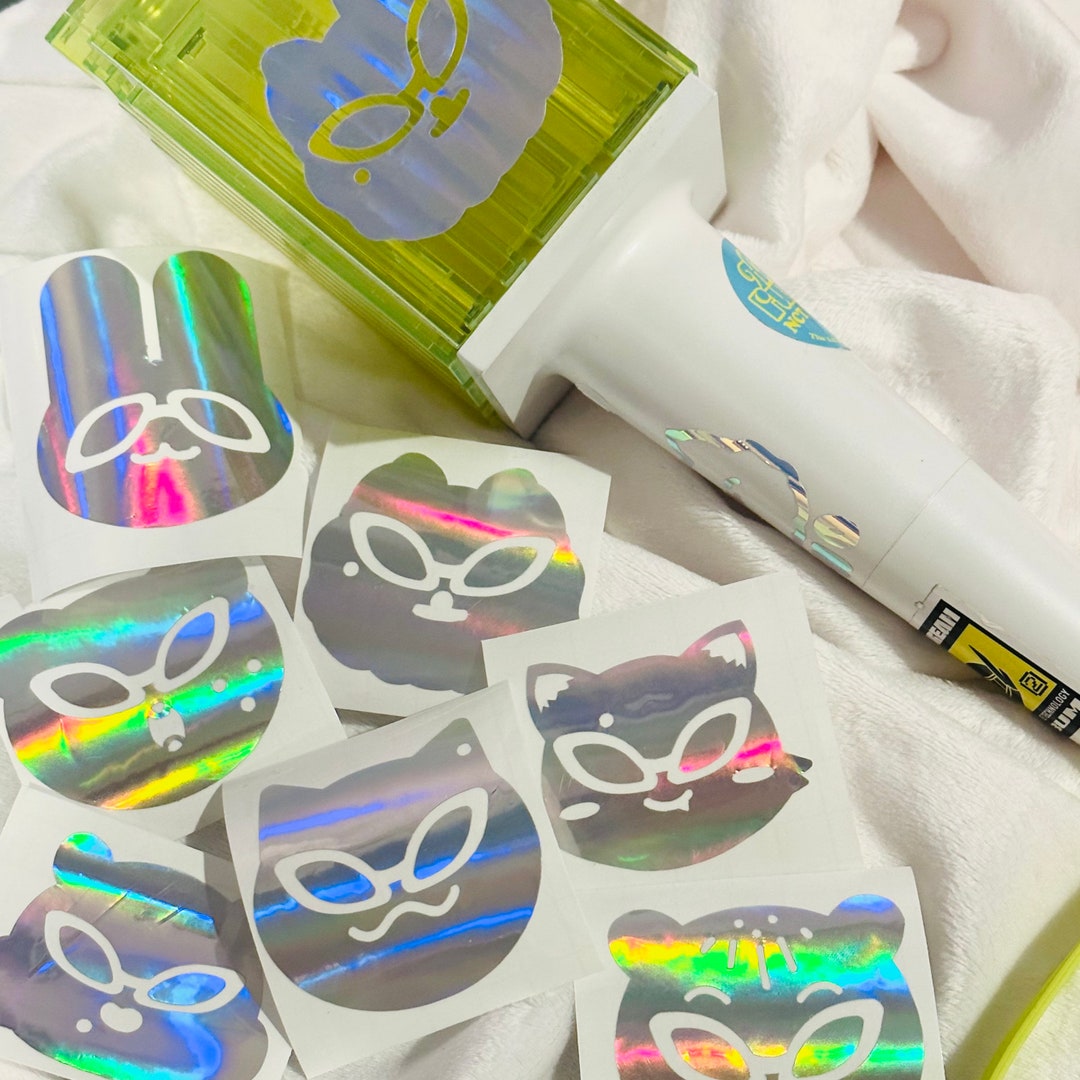 NCT Dream Animal Character Alien Glasses Lightstick Holographic Vinyl ...