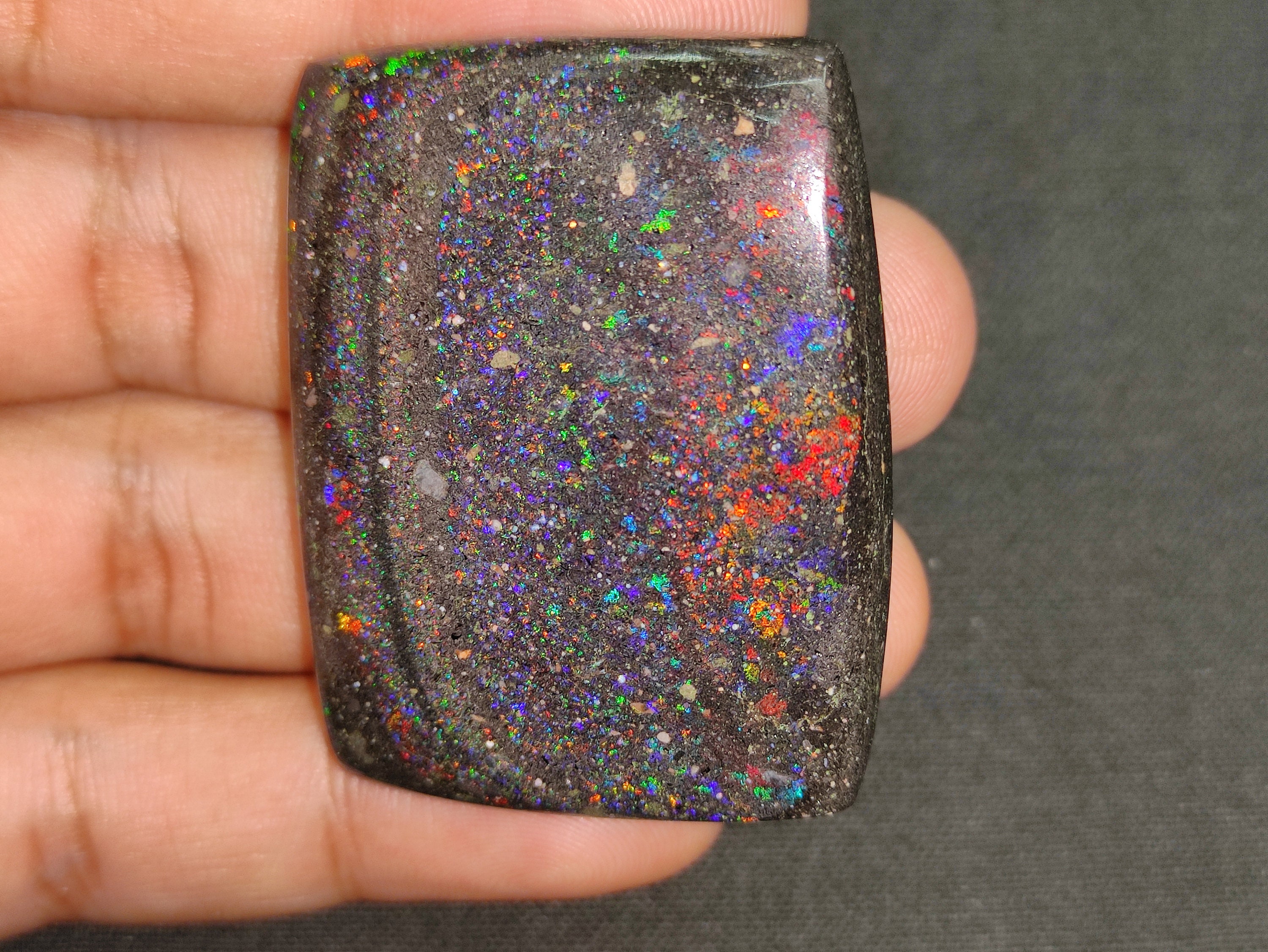 Matrix Opal Honduran Matrix Opal Cabochon Natural Black Matrix Opal Spectrum Fire Opal Jewellery ...