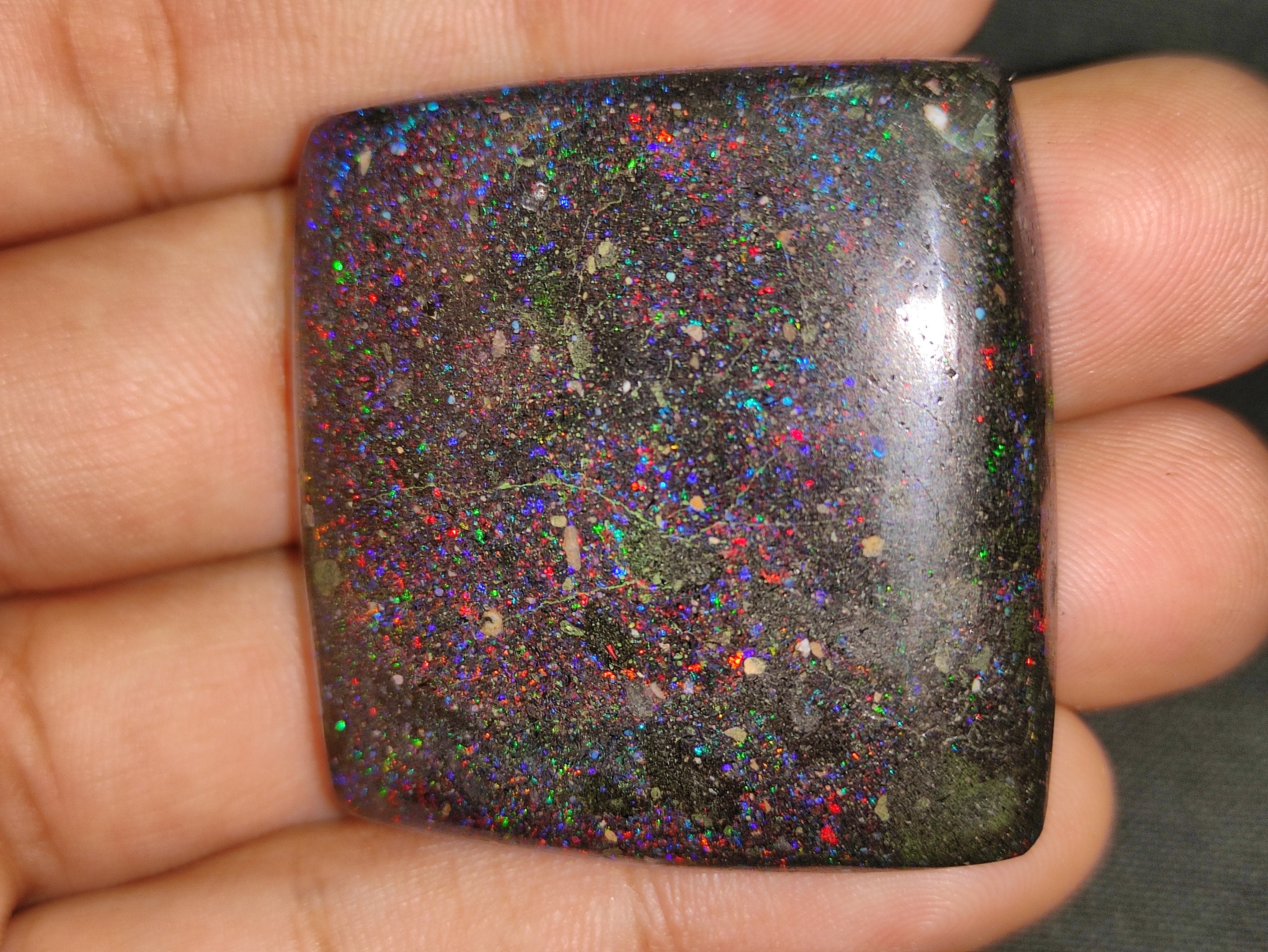 Matrix Opal Honduran Matrix Opal Cabochon Natural Black - Etsy UK