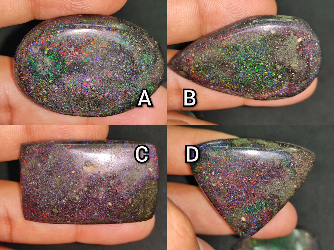 Matrix Opal Honduran Matrix Opal Cabochon Natural Black Matrix Opal Spectrum Fire Opal Jewellery ...