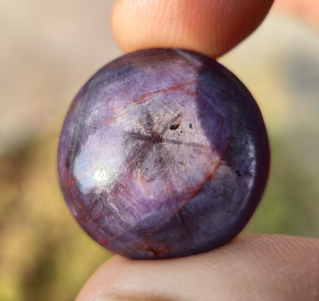 RUBY - Trapiche Star Ruby Cabochon - Natural Star Ruby Crystal ...