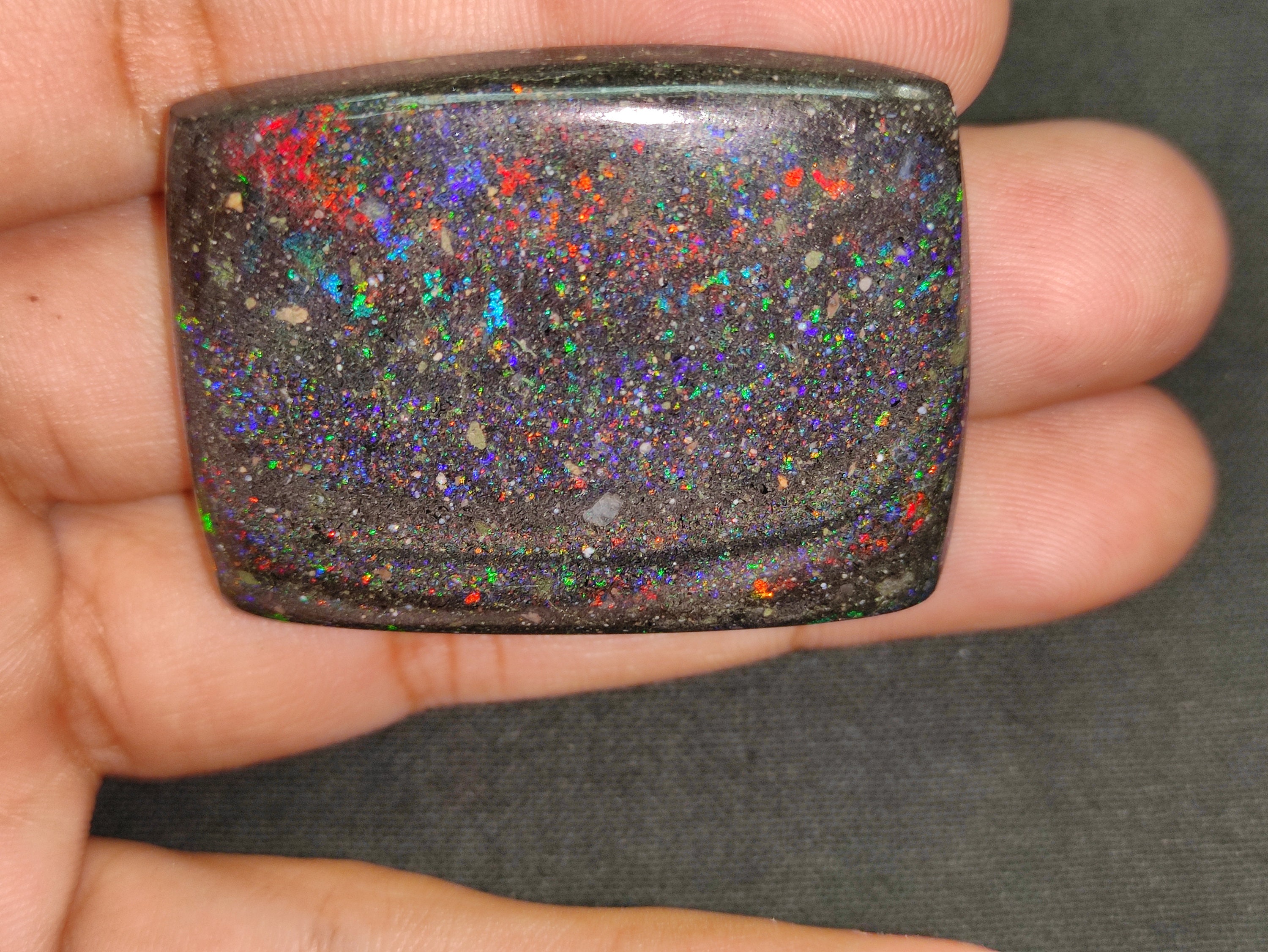 Matrix Opal Honduran Matrix Opal Cabochon Natural Black Matrix Opal Spectrum Fire Opal Jewellery ...
