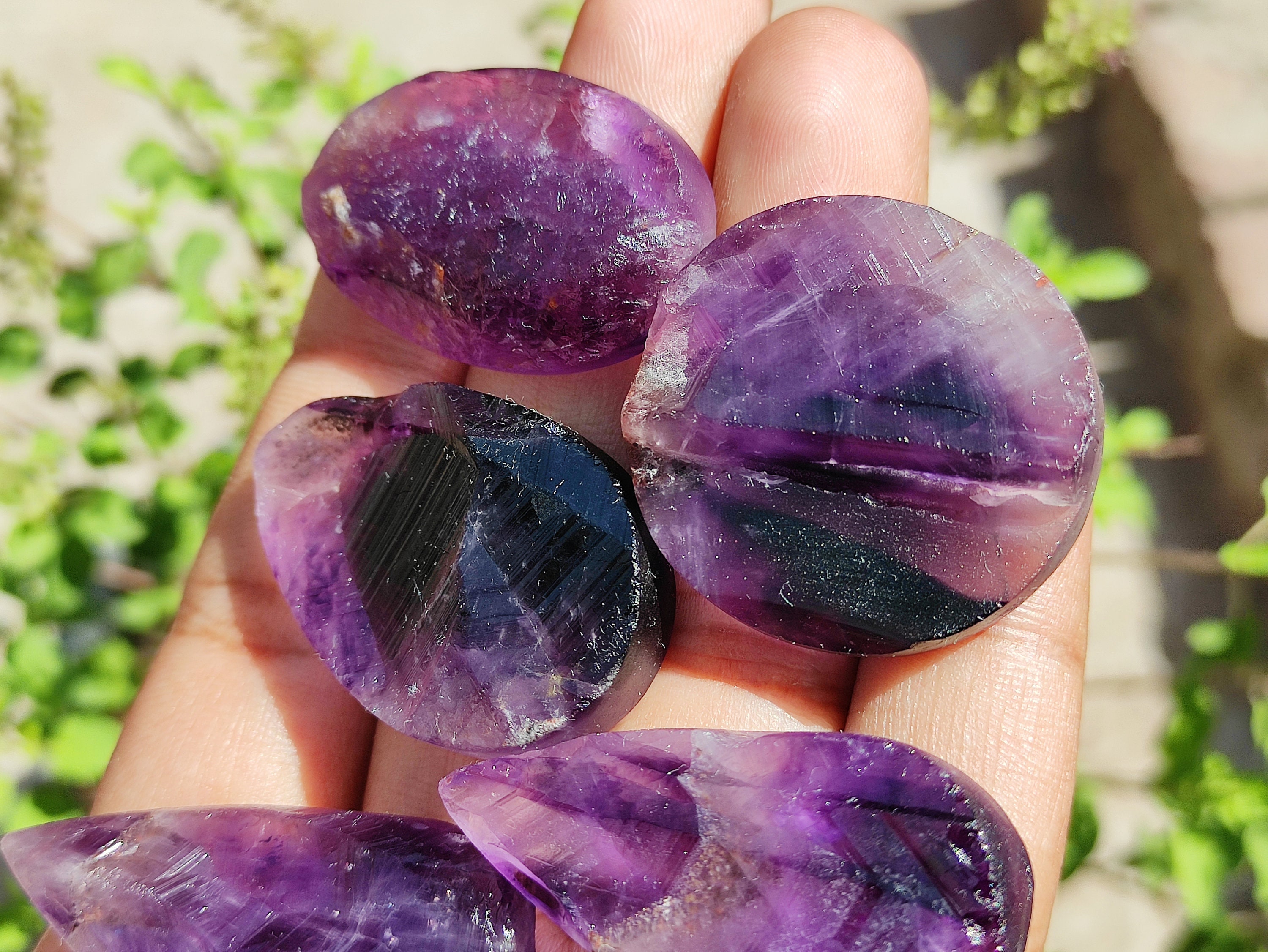 AMETHYST Druzy Cabochon Raw Facet Amethyst Cabochon - Etsy