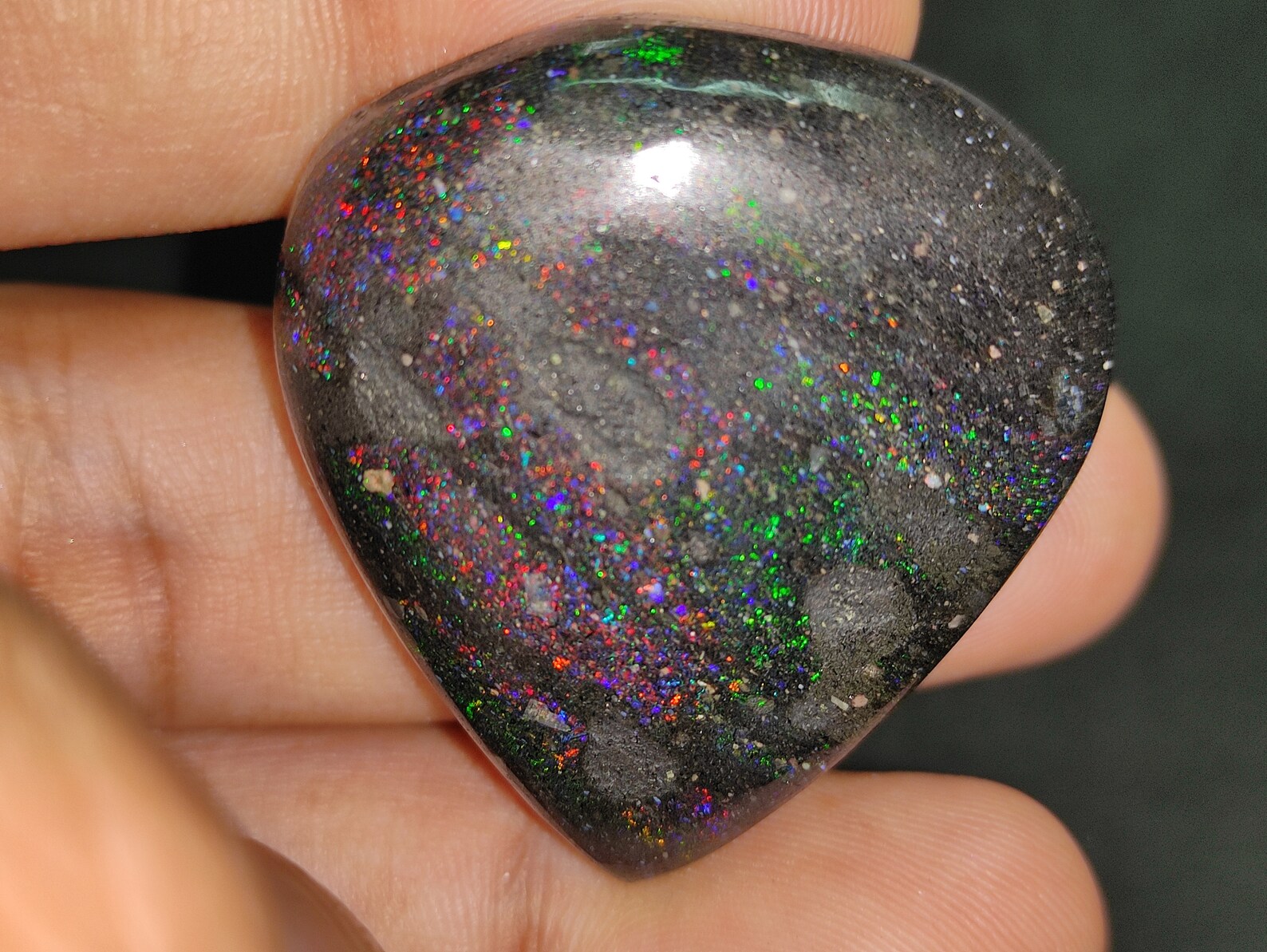 Matrix Opal Honduran Matrix Opal Cabochon Natural Black Matrix Opal ...