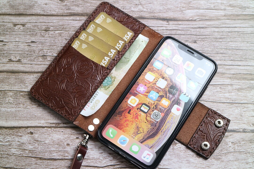 Leather Wristlet Strap iPhone 15 Pro Max/15 Plus/14 Pro Max/14 - Etsy