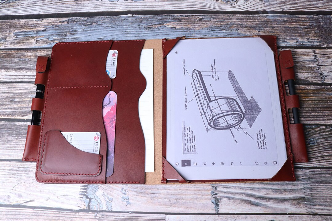 Handcrafted Supernote A6 X Case Supernote A5 X Double Pen Caddy Folio ...