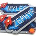 Space Themed Name Plaque With Rocket Planet and Stars - Etsy