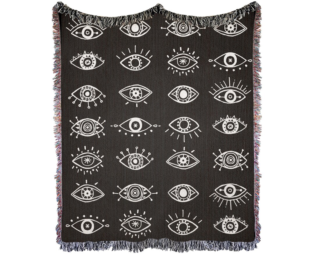 Evil Eye Throw Blanket | Evil Eye Tapestry | Eye Blanket, Evil Eye ...