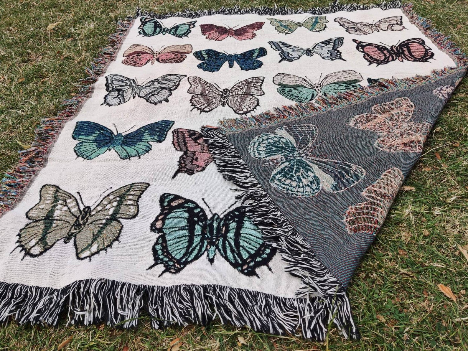 Butterfly Throw Blanket, Butterflies Blanket, Butterflies Throw, Insect ...