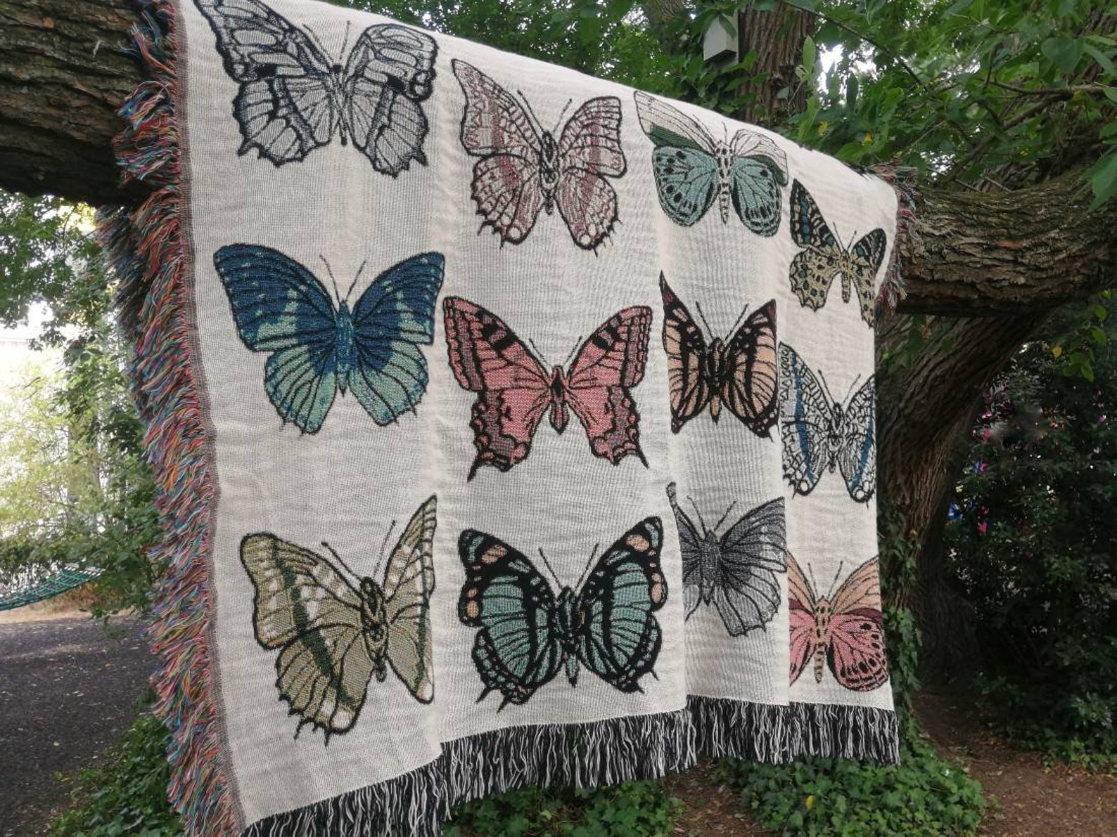 Butterfly Throw Blanket, Butterflies Blanket, Butterflies Throw, Insect ...