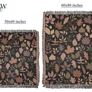 Fall Woven Blanket | Autumn Leaves Tapestry | Fall Decor| Fall Colors ...