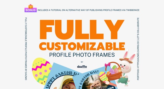 Easter Themed Facebook Profile Photo Frame Fully | Etsy