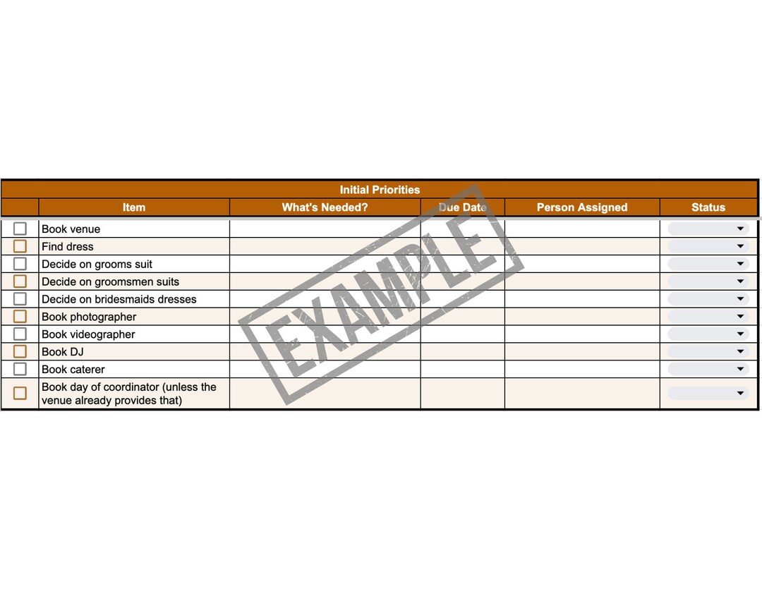 DIY Wedding Planning Guide - Etsy